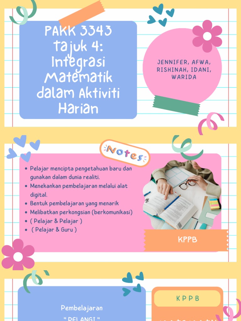 Pakk3433 T4 Integrasi MT DLM Aktiviti Harian - Group 3 | PDF