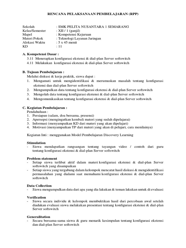 RPP TLJ Kelas 12 | PDF