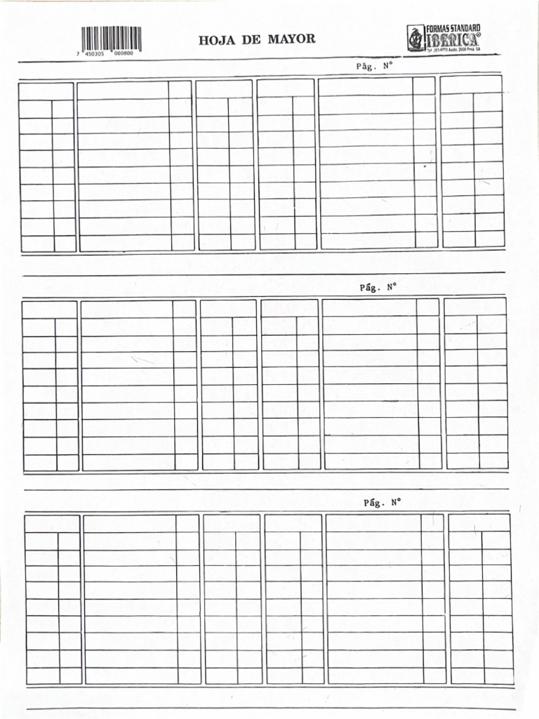 Hoja de Mayor General | PDF