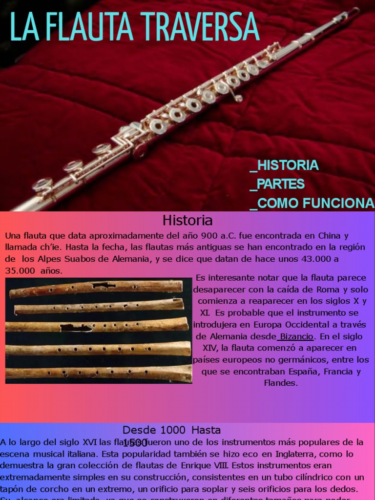 La Flauta Traversa | PDF | Flauta | Tecnología musical