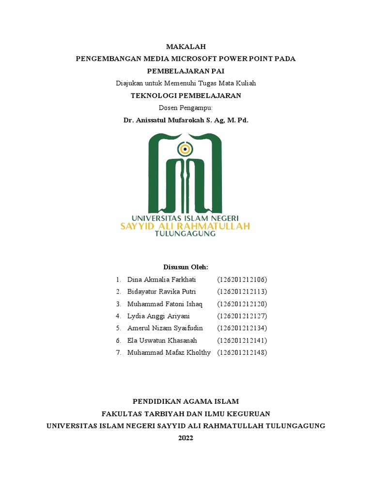 Pengembangan Media Power Point Pada Pembelajaran Pai - Pai 2C | PDF