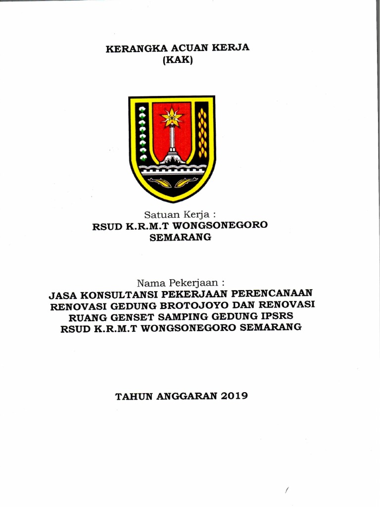 Kak Renovasi Gedung Brotojoyo | PDF