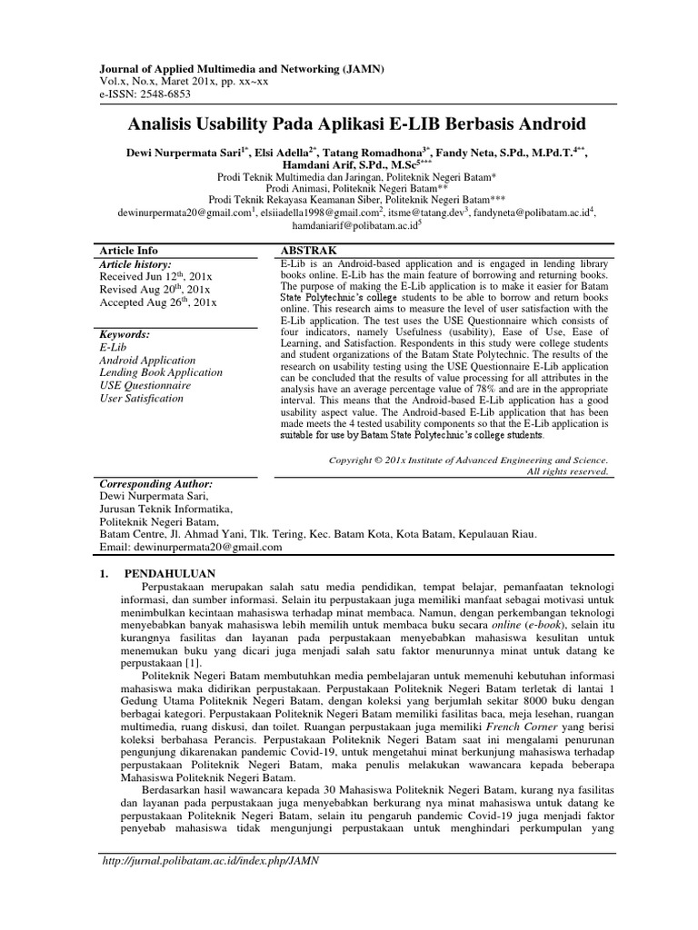 JURNAL 008 010 023 Revisi v2 | Download Free PDF | Usability | Computer Science