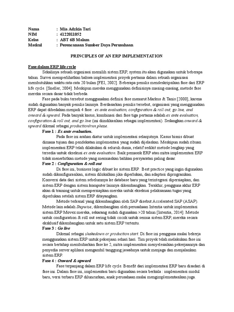 Summary CH 5 - Buku Referensi 1 ERP | PDF | Komputer