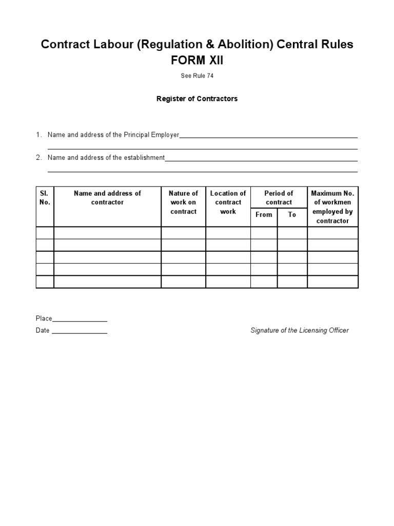 Register of Contractors | PDF | Labor Relations | Civil Law (Legal System)