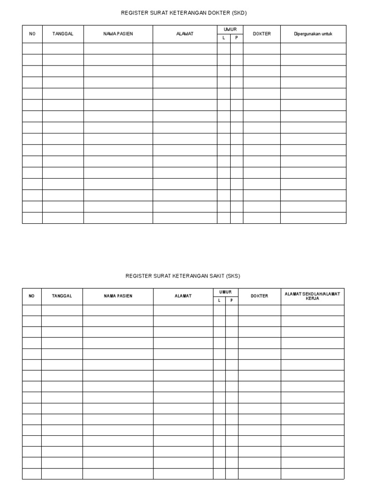 Register SKS Dan SKD | PDF