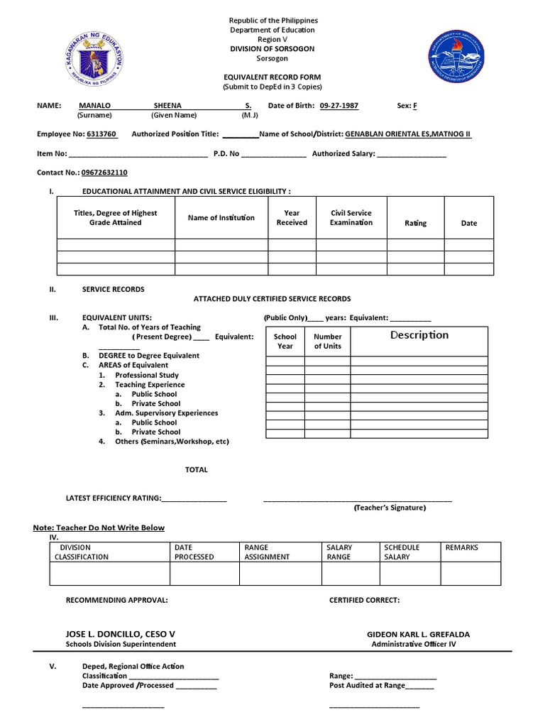 Erf Form | PDF | Government