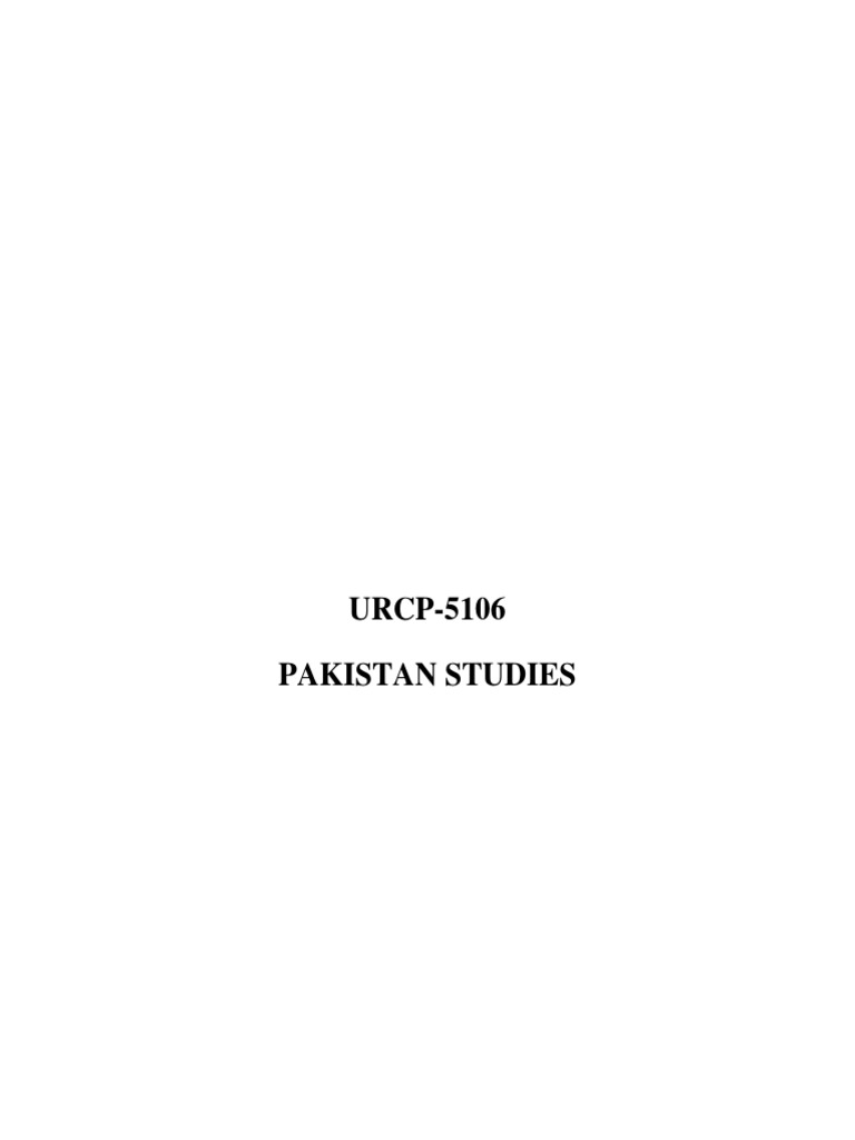 Pakistan Studies for BS Students | PDF | British Raj | Partition Of India