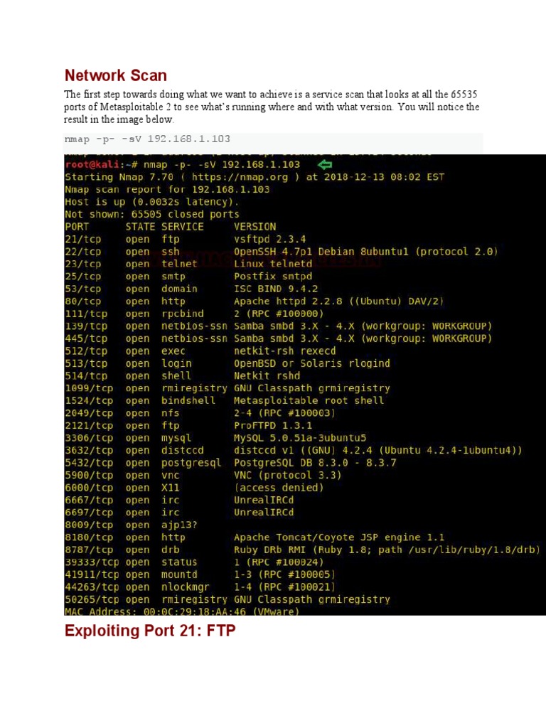 Hacking Metasploit2 | PDF | File Transfer Protocol | Secure Shell