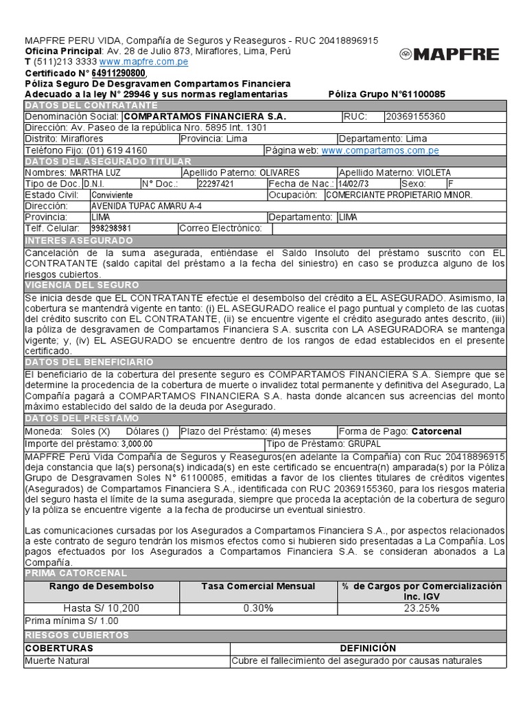 Kit Seguros Mujeres Emprendedoras Con Actitud - Compresspdf | PDF | Seguro | Reaseguro