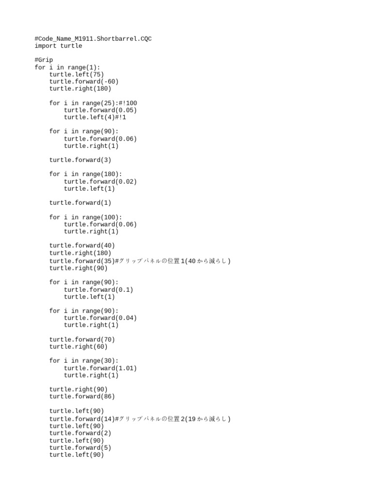 Customed 1911 On Python Turtle | PDF | Projectile Weapons | Weapon Design
