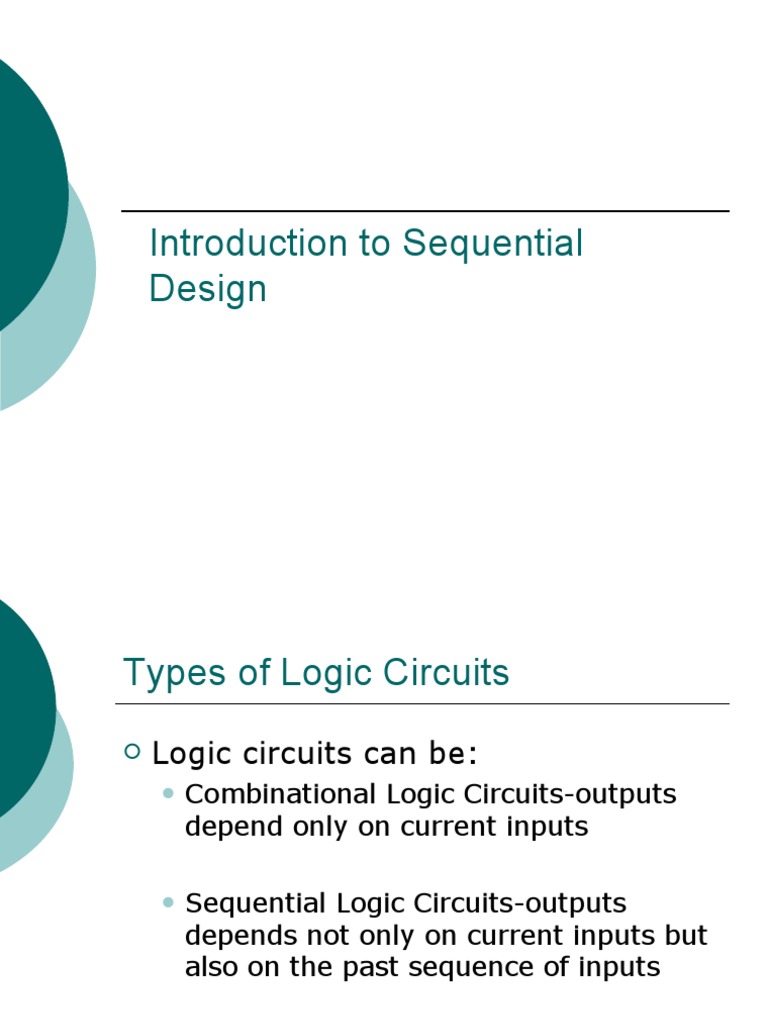 05 Chapter 678 Sequential Design Pdf Logic Computer Engineering 4171