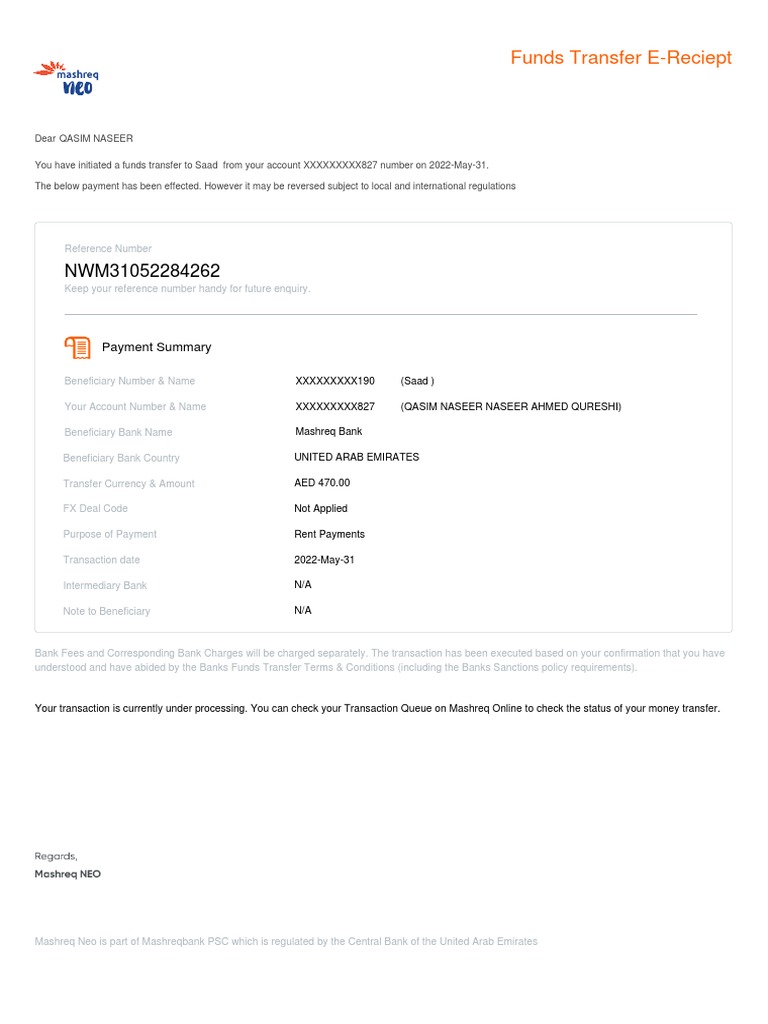 E Statement of Transaction | PDF