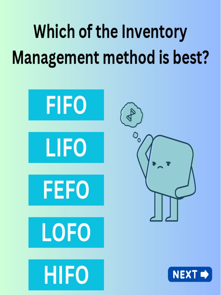 Inventory Management Methods - FIFO, LIFO, FEFO, LOFO, HIFO | PDF