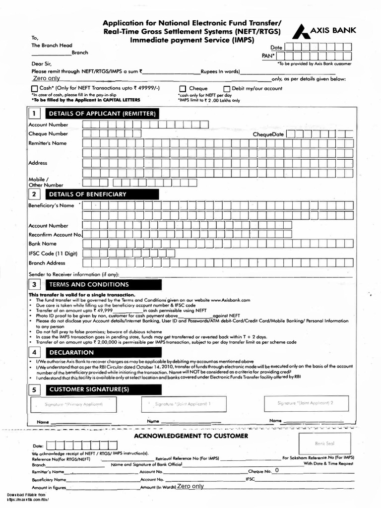 Axis Bank Rtgs | PDF