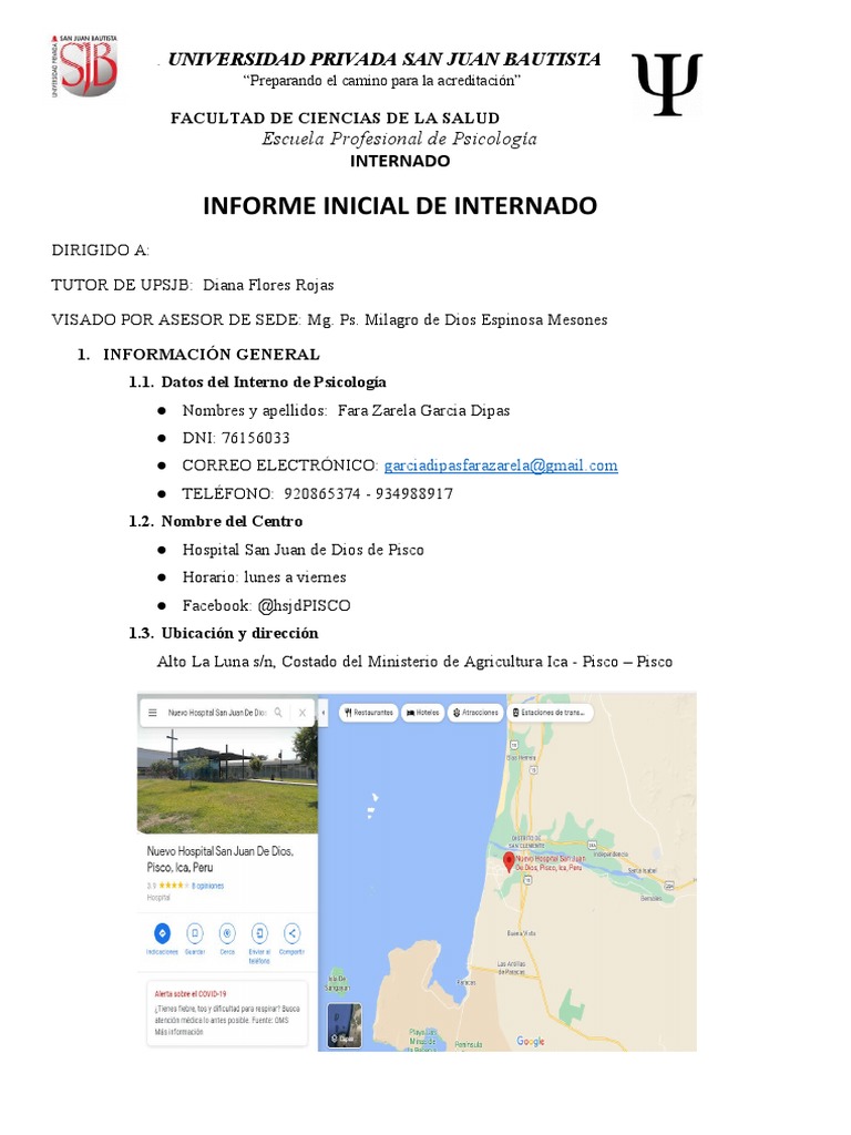 Estructura Informe Inicial y Mensual 18112022 | PDF