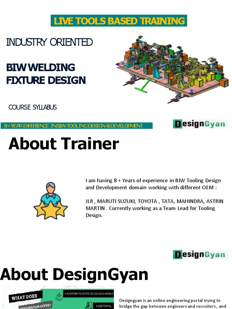 BIW Welding Fixture Design Domain Training | PDF | Vehicles ...