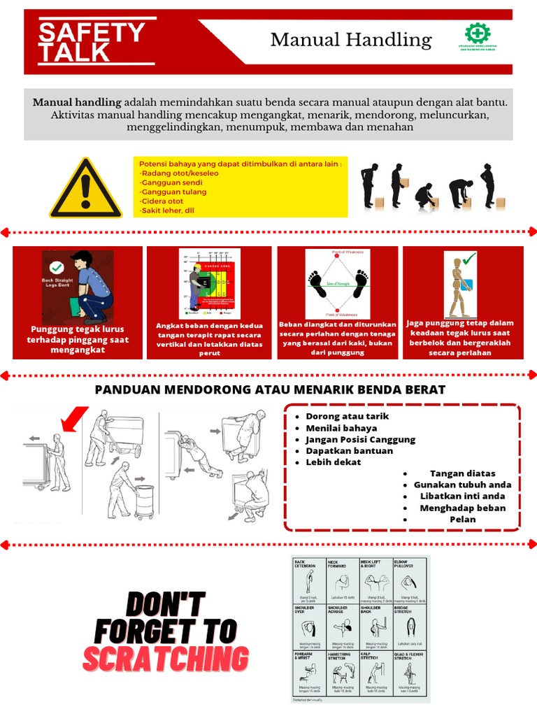Safety Talk - Manual Handling | PDF