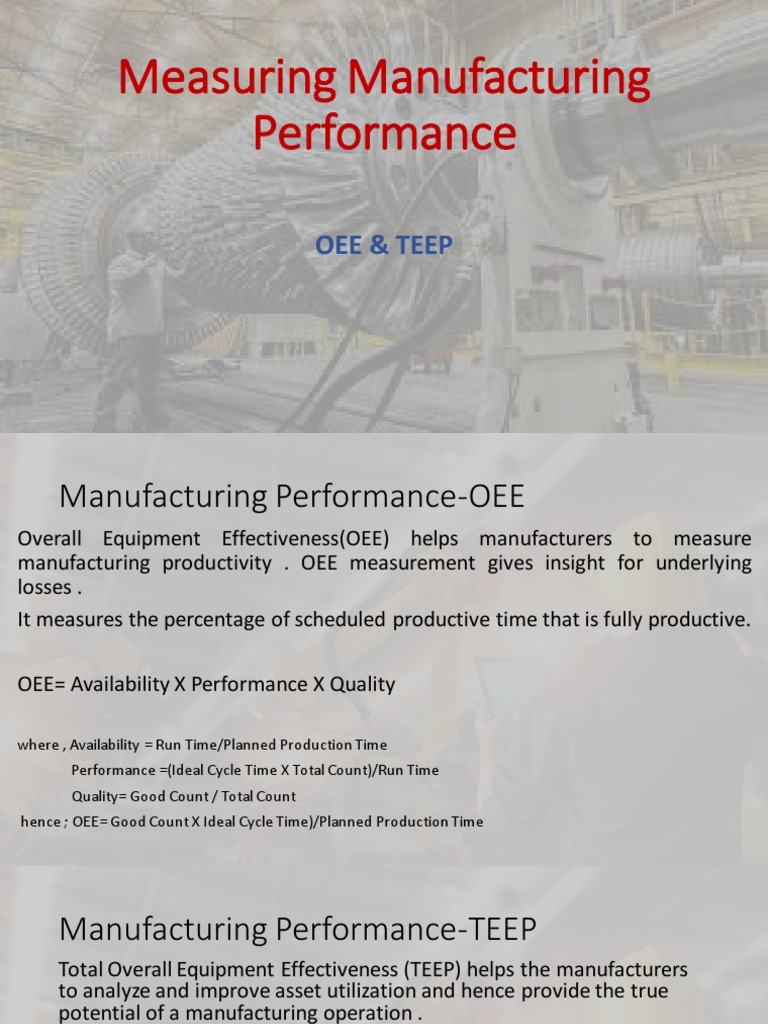 OEE Vs TEEP | PDF | Business Process | Business