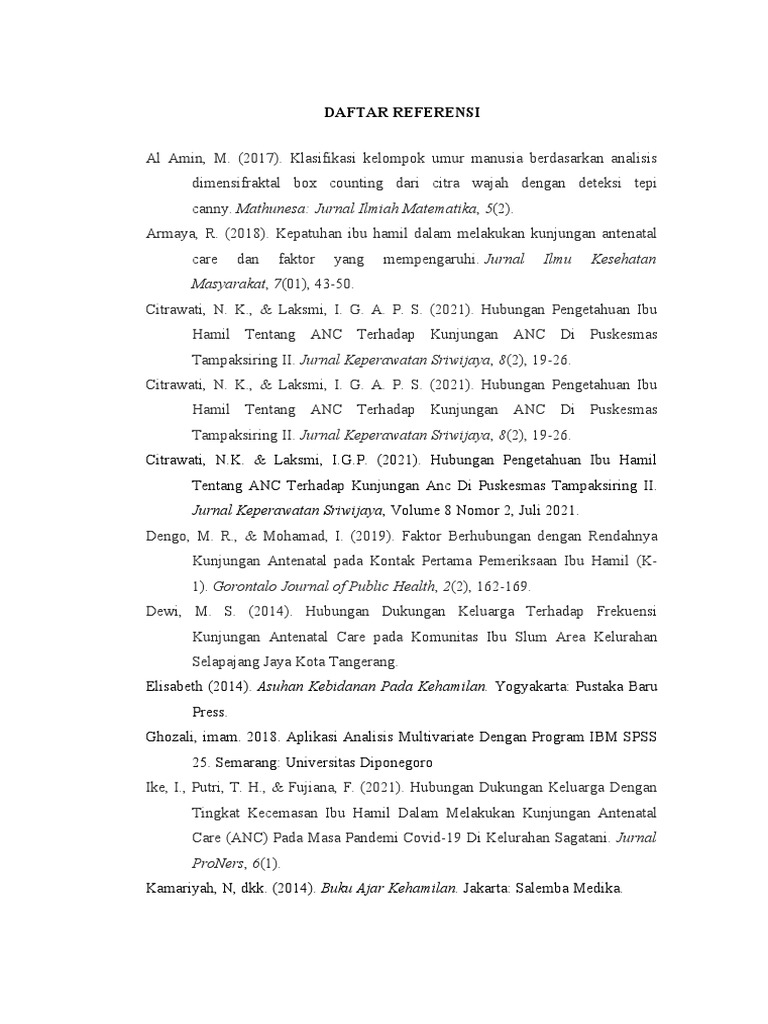 Daftar Referensi | PDF