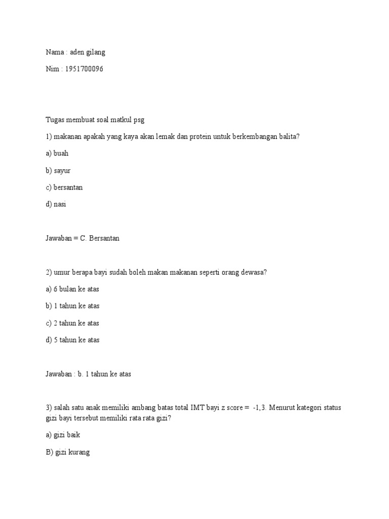 Soal Uas PSG SMT 7 | PDF