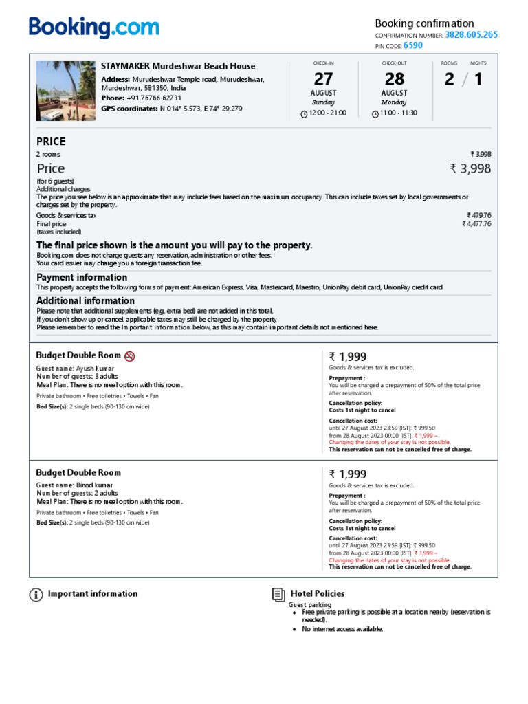 Manage Your Bookings | PDF | Payments | Money