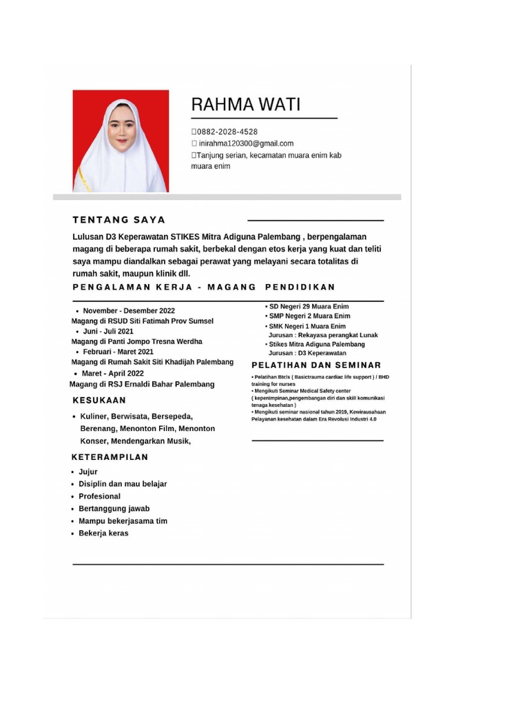 CV - Rahmawati 2 - Compressed | PDF