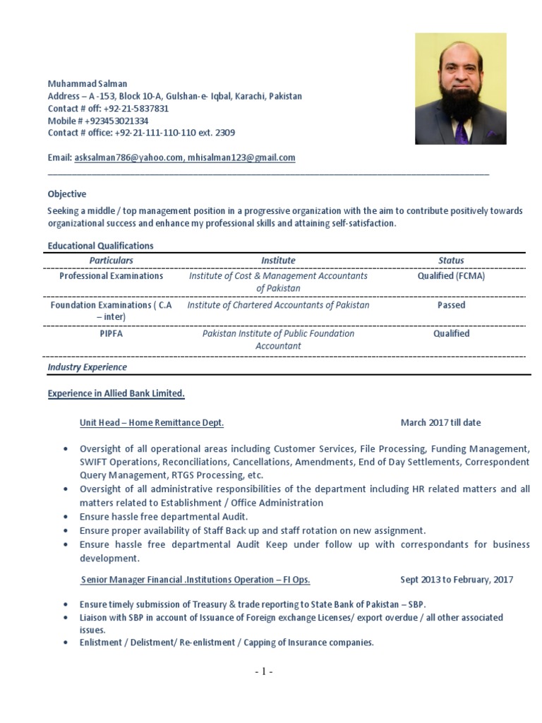 Salman - CV | PDF