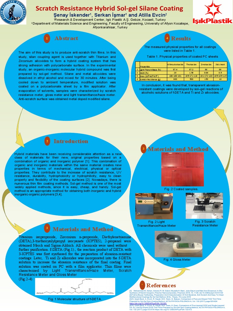 Scratch-Resistant Hybrid Coating Study | PDF | Zirconium | Titanium