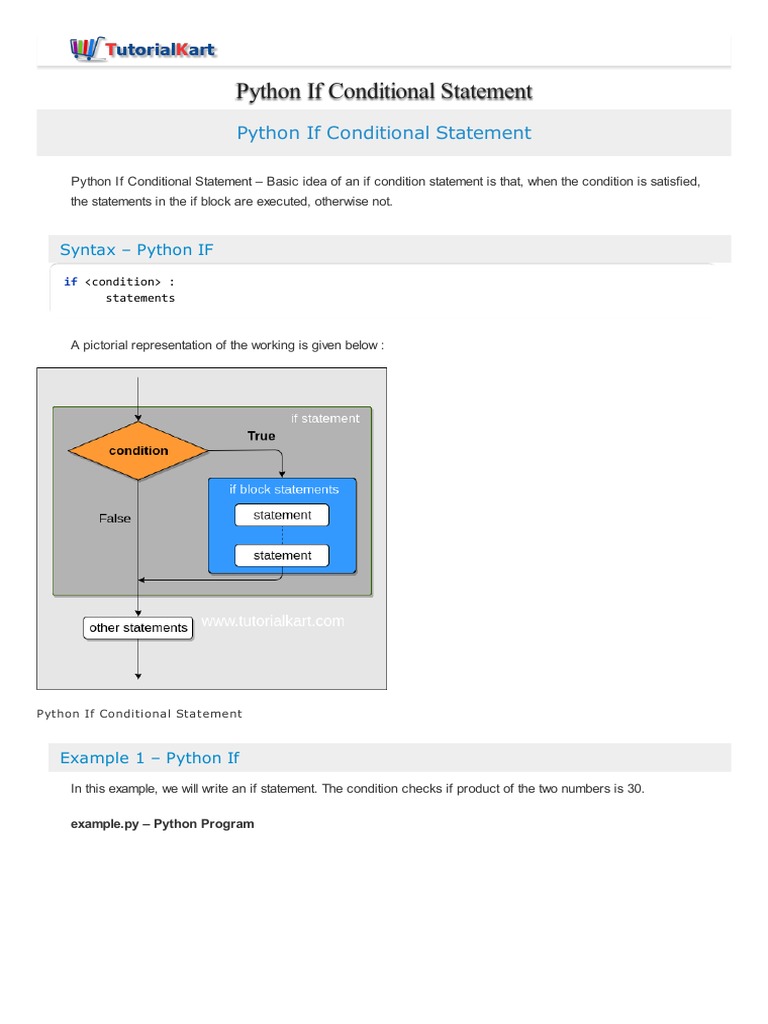 Python If Conditional Statement Download Free Pdf Python Programming Language Control Flow