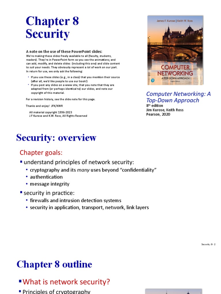 Chapter 8 v8.1 | PDF | Transport Layer Security | Public Key Cryptography