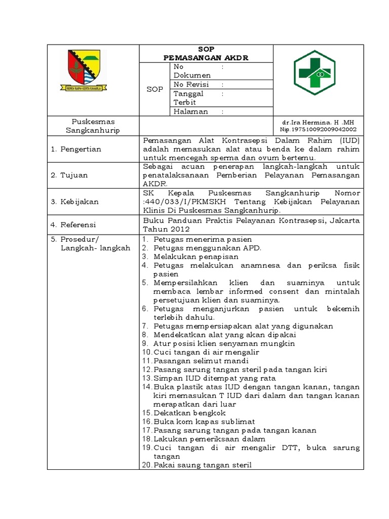 Sop Pemasangan Akdr | PDF