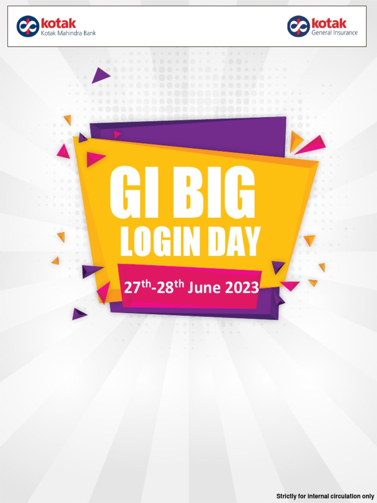 GI Big Login Day 27th-28th June 2023 | PDF