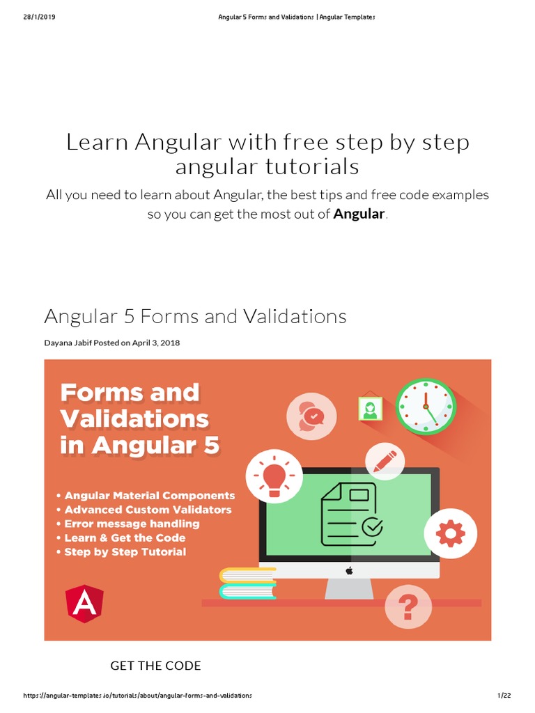 Angular Forms and Validations | PDF | Computer Science | Computing