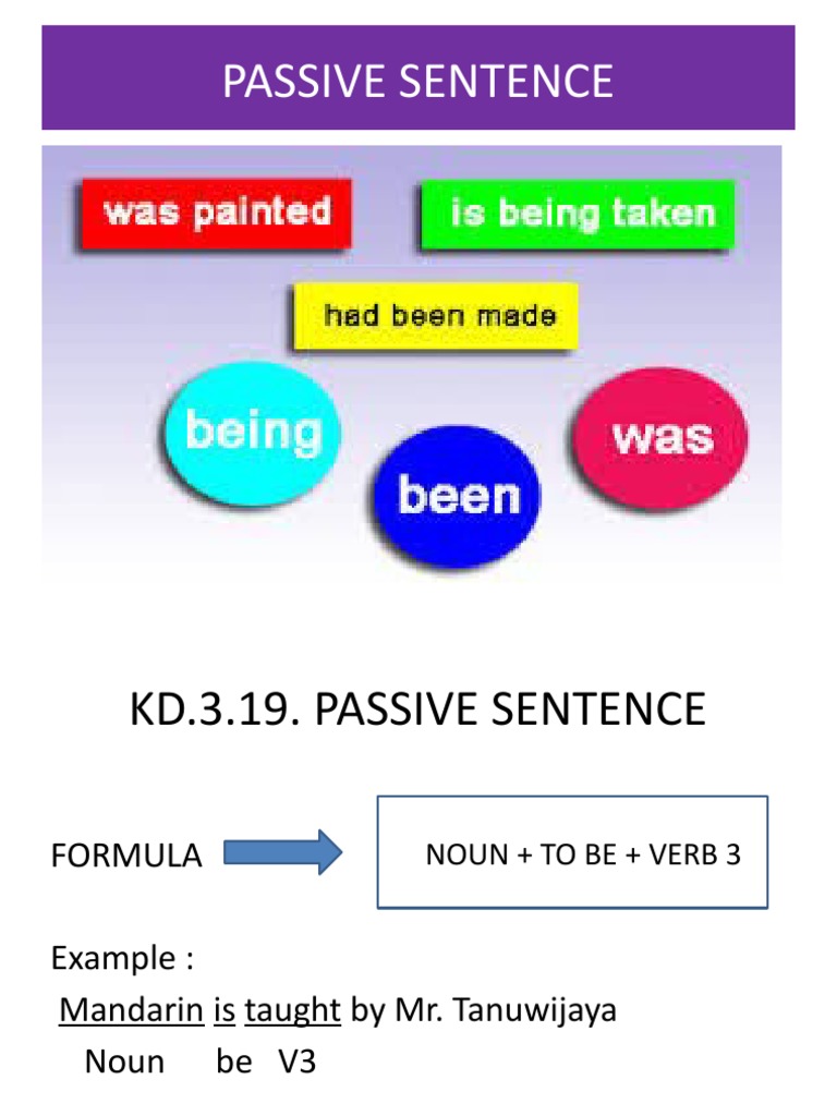Kd.3.19.Passive Sentence | PDF | Verb | Syntax