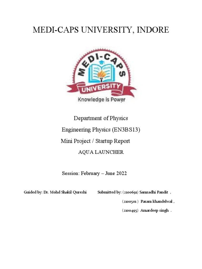 Physics Mini Project Report Final 3 | PDF