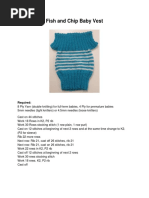 Knitted Fish & Chips Baby's Jumper and Beanie | PDF | Knitting | Sweater