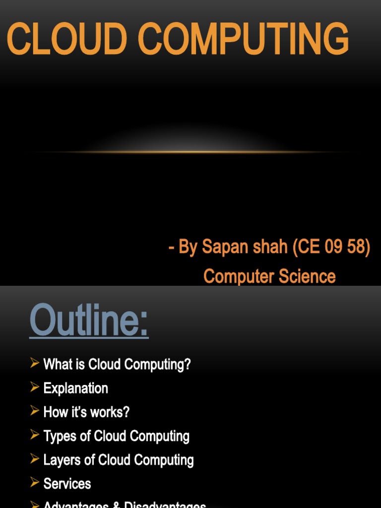 Presentation Cloud Computing by Sapan Shah | PDF | Cloud Computing ...