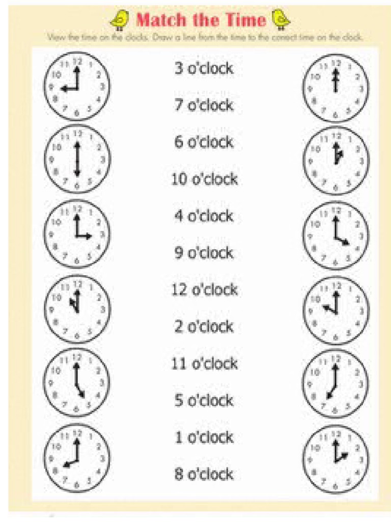 Telling the time | PDF