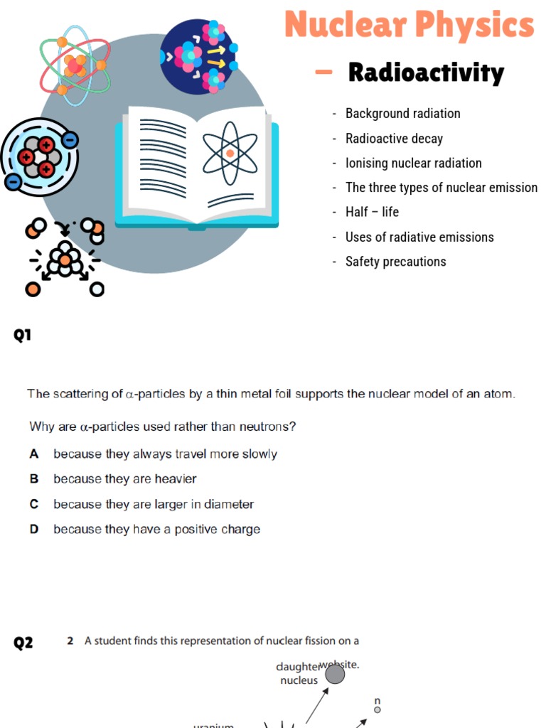 Nuclear Physics - 2 | PDF | Radioactive Decay | Atomic Nucleus
