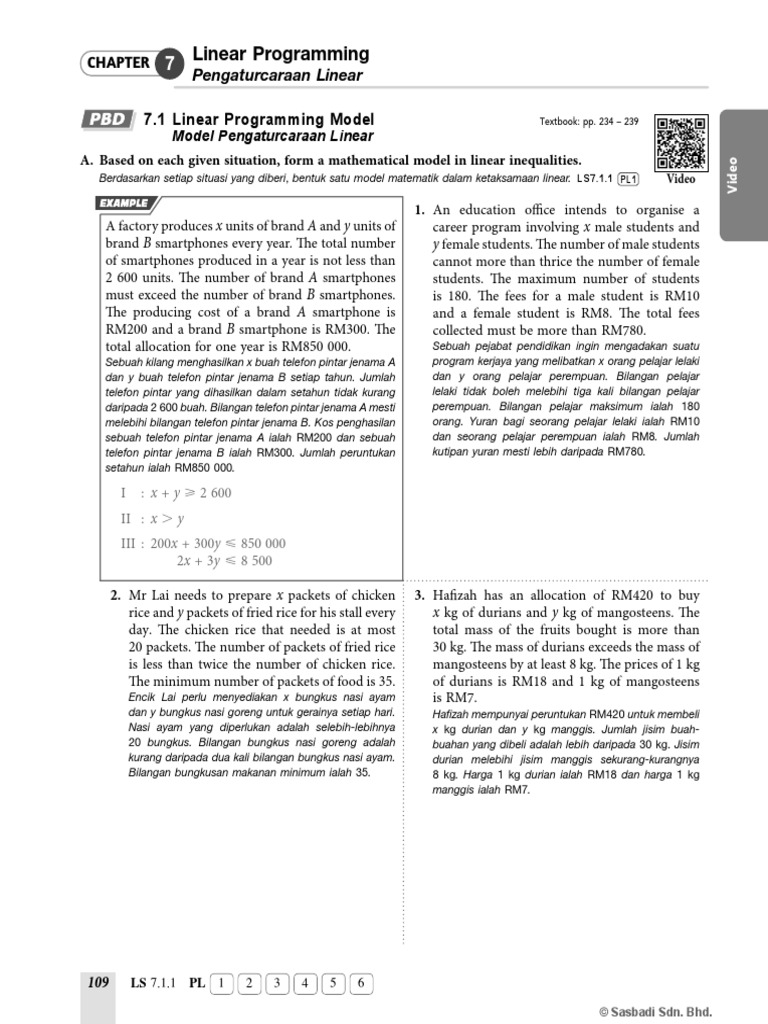 ADD MATHS Form5 Chapter 7 | PDF