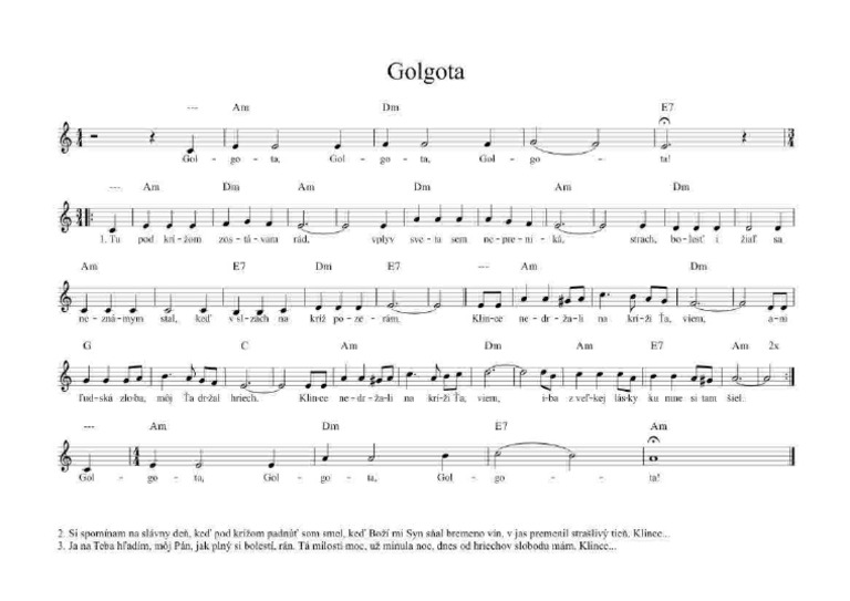 Golgota Golgota Tu Pod Krizom | PDF