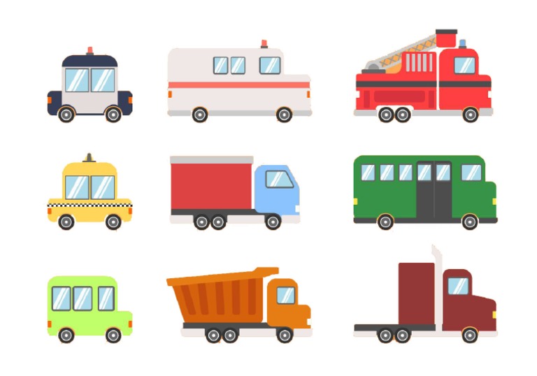 land-transportation-clipart-vector-set | PDF