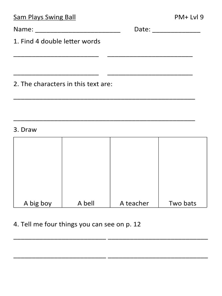 9 Sam Plays Swing Ball | PDF