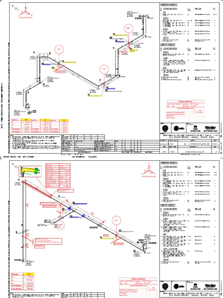 Piping Isometric Drawing and Analysis | PDF | Industrial Processes ...