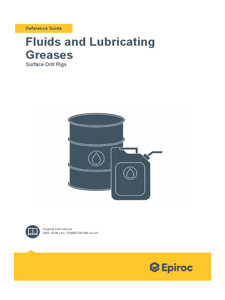 TIS0001792.005 en-US Fluids and Lubricating Greases - Surface Drill Rigs Nanjing | PDF | Motor ...