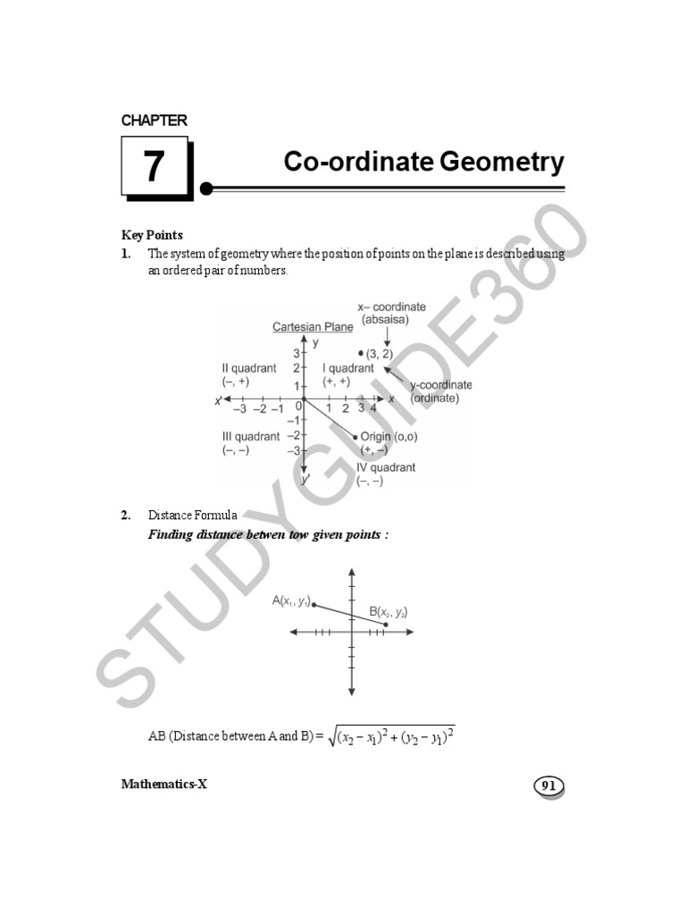 Class 10 Maths Notes Chapter 7 Studyguide360 | PDF