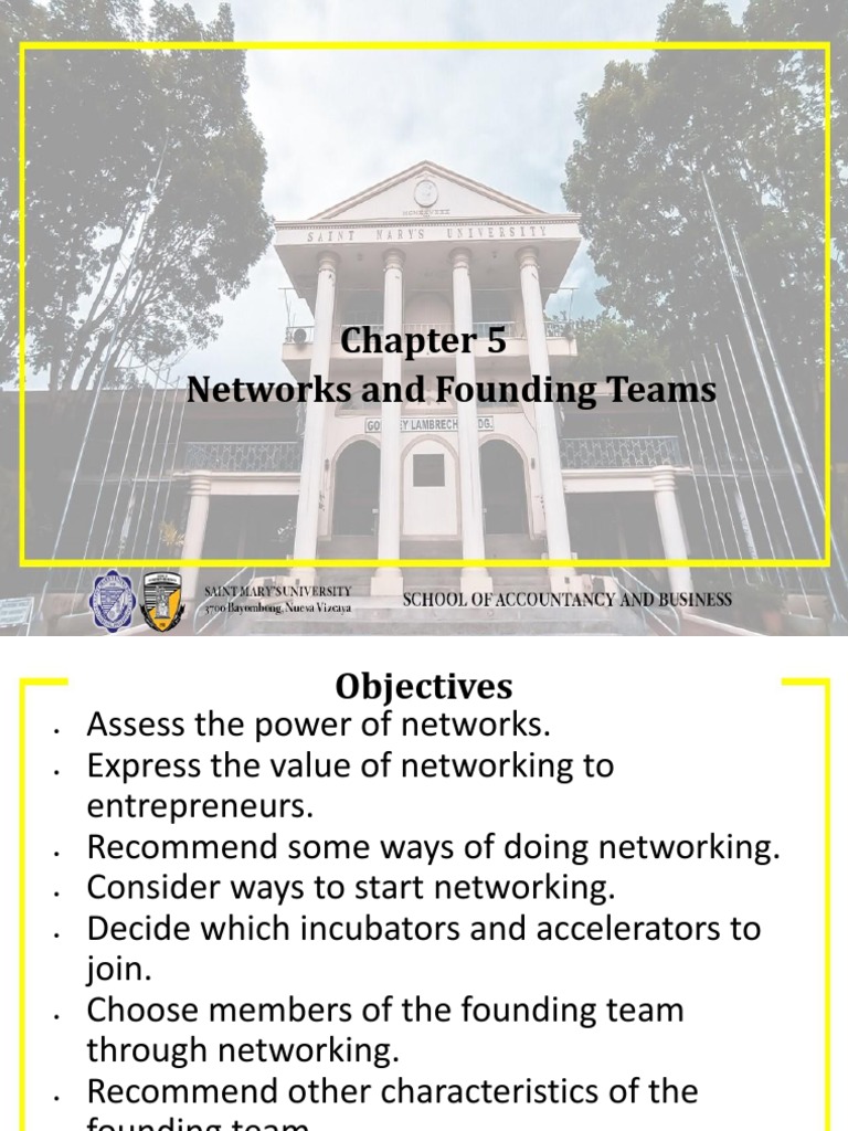 Chapter-6-Networks-and-Founding-Teams | PDF
