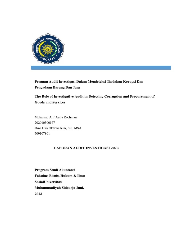 Uas Audit Investigasi | PDF