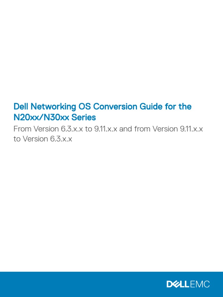 Dell Networking OS Conversion Guide For The N20xx/N30xx Series | PDF ...
